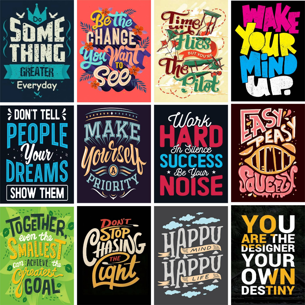 Motivational Quotes A3 Poster Or A3 Frame Wall Decoration | Shopee Malaysia