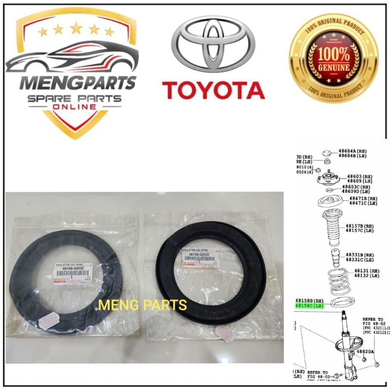 ORIGINAL TOYOTA ALTIS ,WISH ,CALDINA ,CELICA ,IPSUM ,ISIS FRONT COIL ...