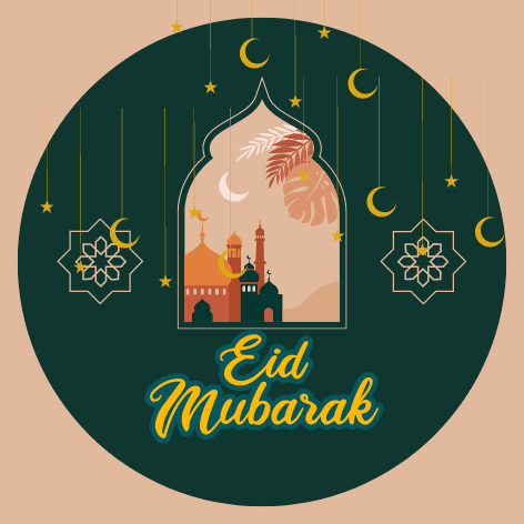 Selamat Hari Raya sticker Eid Mubarak sticker 50mm | Shopee Malaysia
