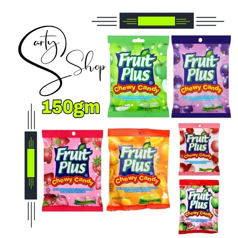 FruitPlus Chewy Candy Fruity Sweets 150g | Shopee Malaysia