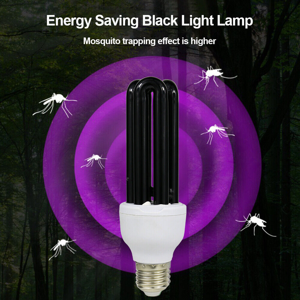 E27 15W UV Ultraviolet Fluorescent Blacklight CFL Light Bulb Lamp ...