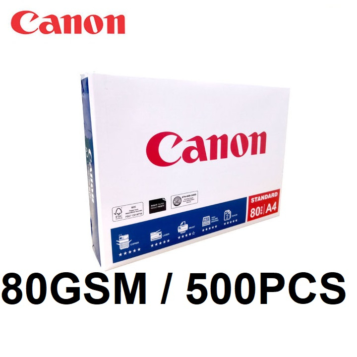 CANON STANDARD 80 PAPER A4 80gsm (500 SHEETS) | Shopee Malaysia