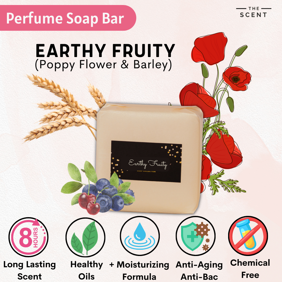 Perfume Soap Bar - Earthy Fruity ( Poppy Barley) | Shopee Malaysia