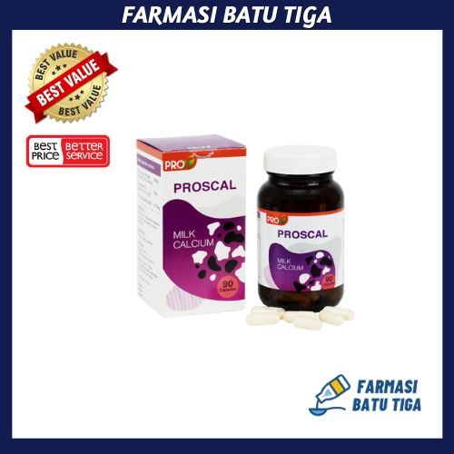 PROSCAL MILK CALCIUM 500MG CAPSULE 90'S (EXP DATE: 26/12/2025) | Shopee ...