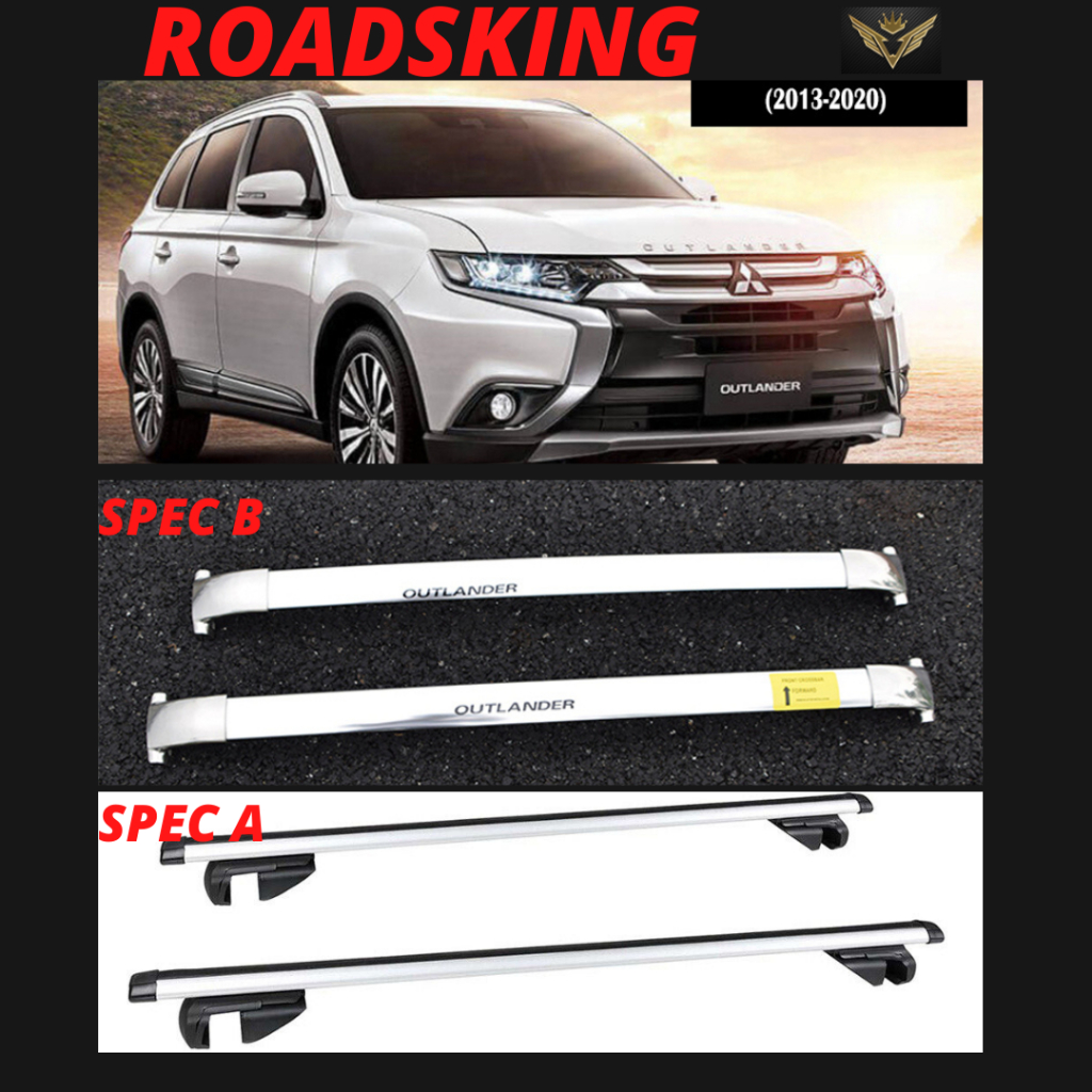 [ SUPPORT 200KG ][ 1 SET 2PCS ] MITSUBISHI OUTLANDER 2013-2020 ROOF ...