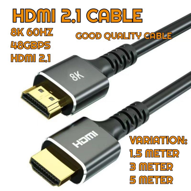 ELINK-W 8K HDMI 2.1 Cable Gold Plated Ultra High Speed 48Gbps For ...