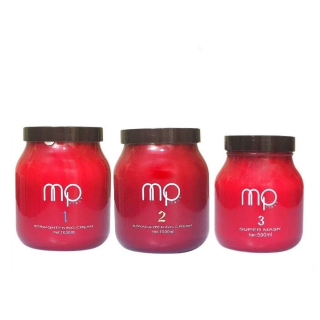 Merry Party MP Rebonding Cream Set 1+2+3 （1000 ml +1000ml + 500ml ...