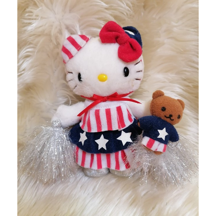Original Japan Sanrio Hello Kitty Cheerleading with bear Stuffed Toys ...