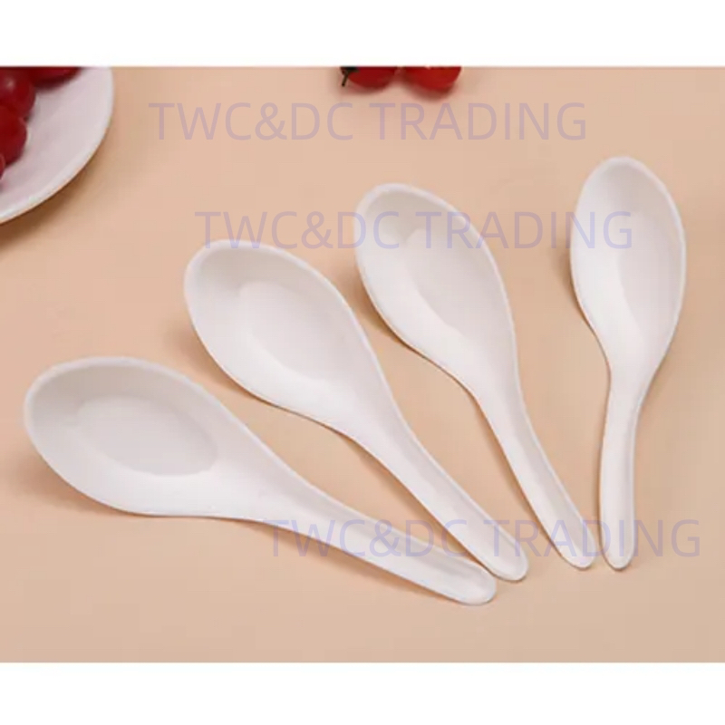 Chinese Spoon Disposable Plastic (4.5") (11.5cm) (50pcs/pack) / Sudu ...