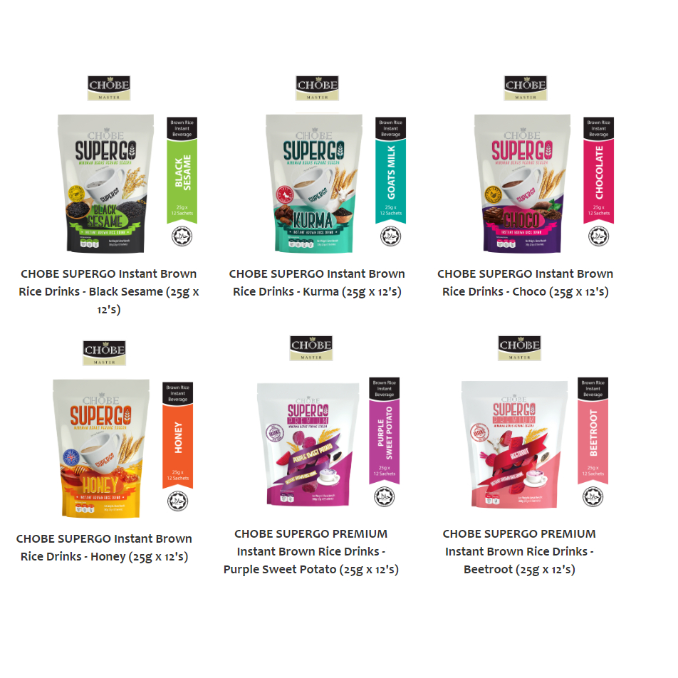Chobe Master SuperGo Instant Brown Rice Drink 300g (25g x12 sachets ...