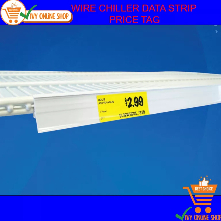 Ready Stock Chiller Price Tag Wire Shelf Price Tag Cooler Shelf Tag ...