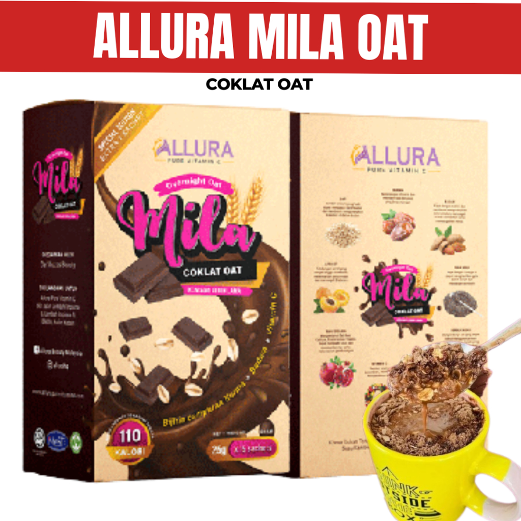 ALLURA Oat Allura Mila Oat Original Hq Minuman Coklat Oat | Shopee Malaysia