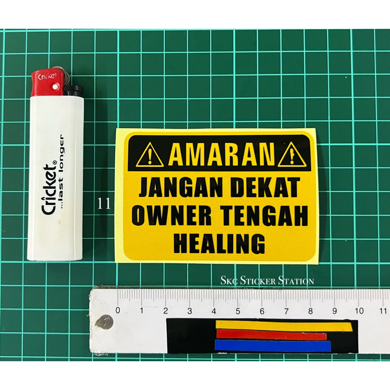 Sticker Amaran / Awas (Ayat Perkataan) Masih Bujang / Doa Ibu / Not For ...