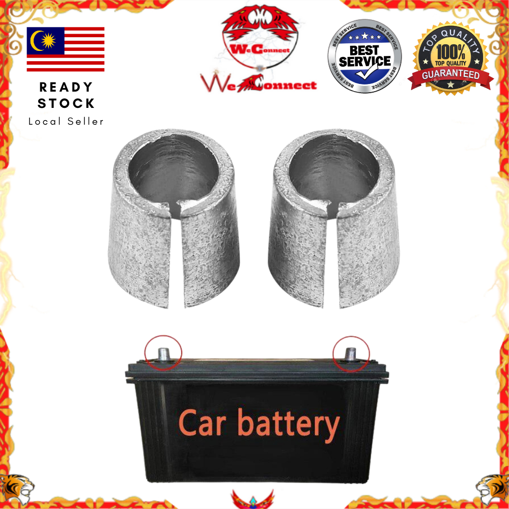 WeConnect 1 SET Car Battery Terminal Post Adapter Shim Positif Negatif ...