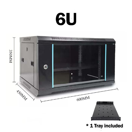 Glass door network router enclosure/Wall Hanging Network Cabinet ...