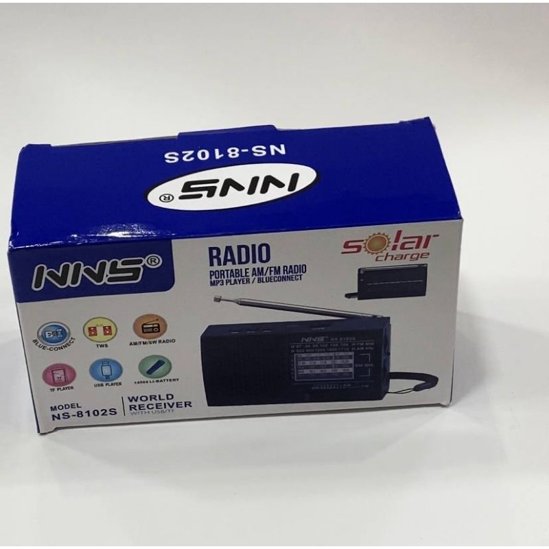 NNS PORTABLE RADIO AM/FM 📻MODEL: NS-8102S 🔗 | Shopee Malaysia