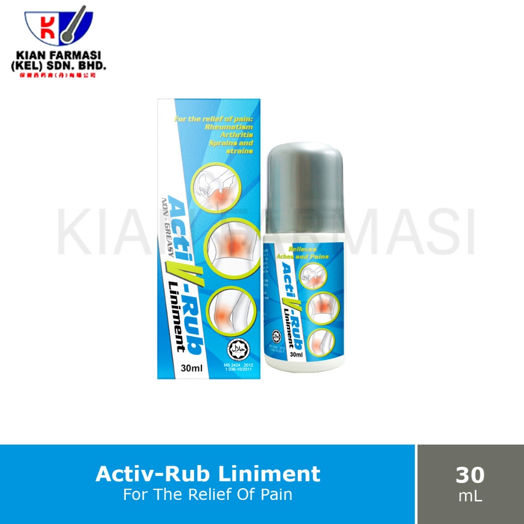 Activ-Rub Liniment 30ml (Sakit Urat) | Shopee Malaysia