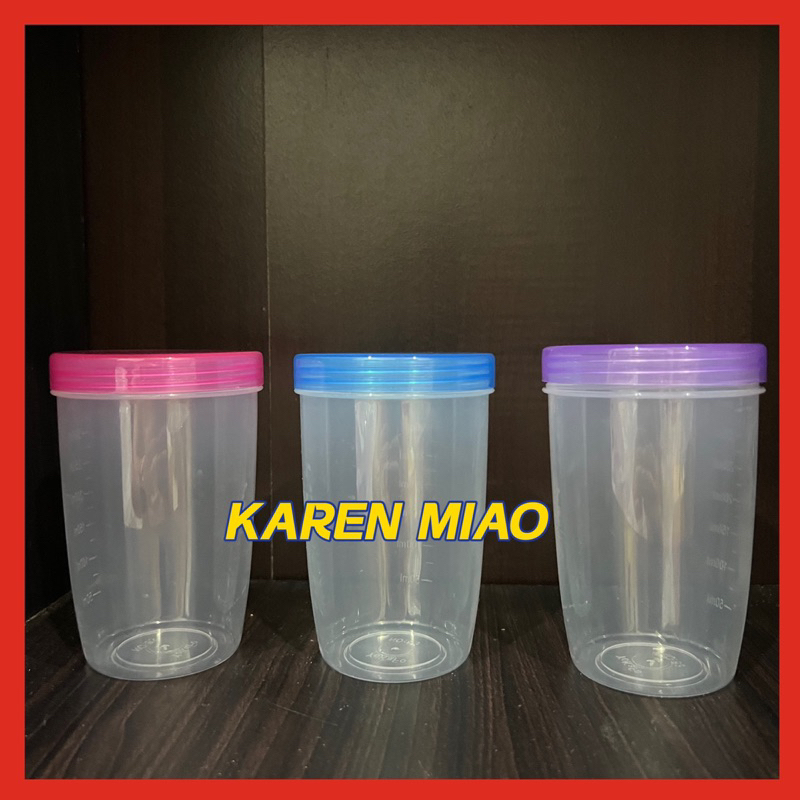 Drink Shaker Cup Bekas Minuman Shaker Bottle Screw Type Closer 350ml ...
