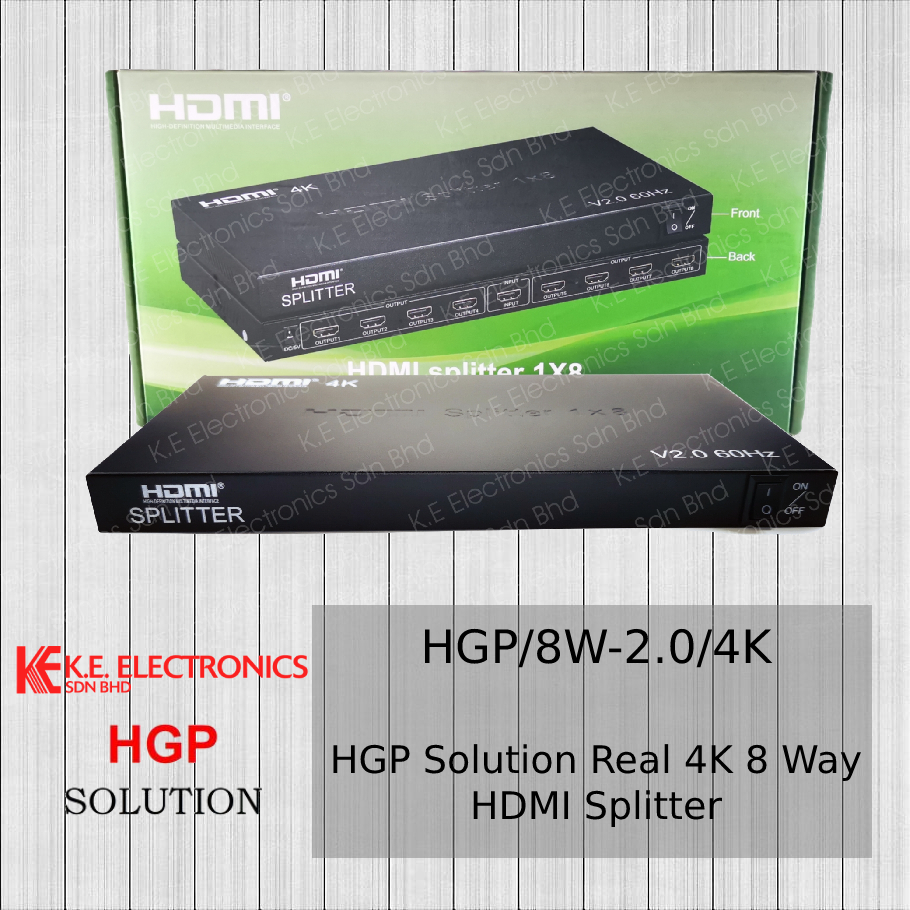 HGP Solution Real 4K 8 Way HDMI Splitter | Shopee Malaysia