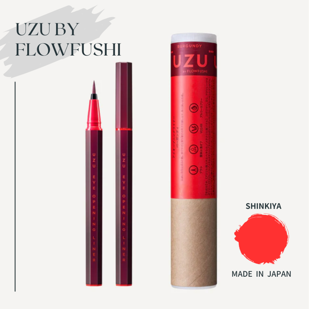 UZU By Flowfushi Eye Opening Liner｜Liquid Eyeliner｜ Hot Water Removable｜ Alcohol Free ...