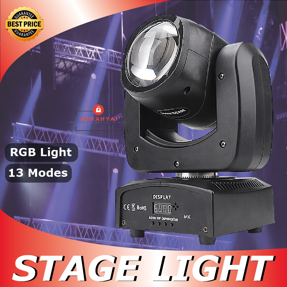 Stage LED Beam Light RGBW Spotlight 100W Moving Head Party LED Gobo ...