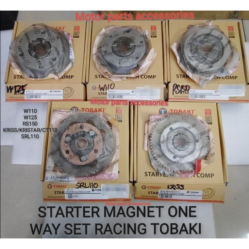 STARTER MAGNET ONE WAY SET RACING TOBAKI COMP W125/W110 /RS150 /SRL110 ...