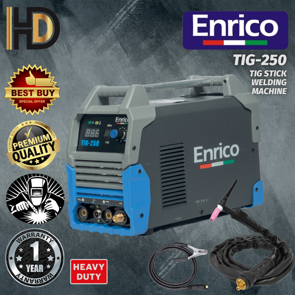 ENRICO TIG-250 1 Phase Inverter TIG Welding Machine / Multi Purpose TIG ...