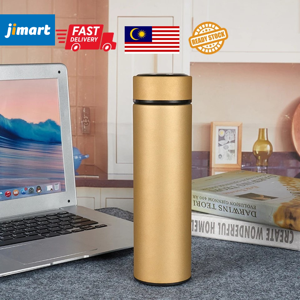 Jimart Vacuum Flask 380ML Drinking Water Bottle Stainless Steel Botol ...