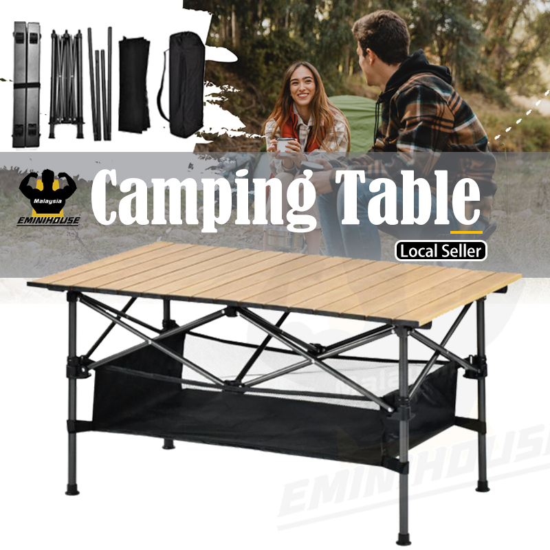 Camping table foldable Portable Table Outdoor Folding picnic table BBQ ...