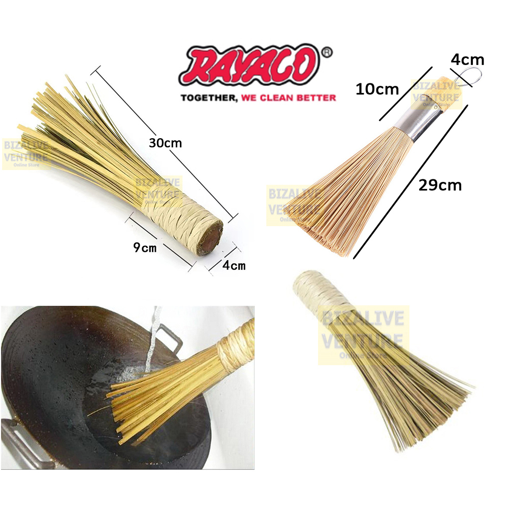 Heavy Duty Bamboo Wok Brush | Bamboo Wok Scrub | Buluh Gosok Kuali ...