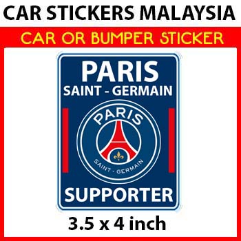 Car Sticker / Bumper Sticker / Motor Sticker - Paris Saint-Germain FC ...