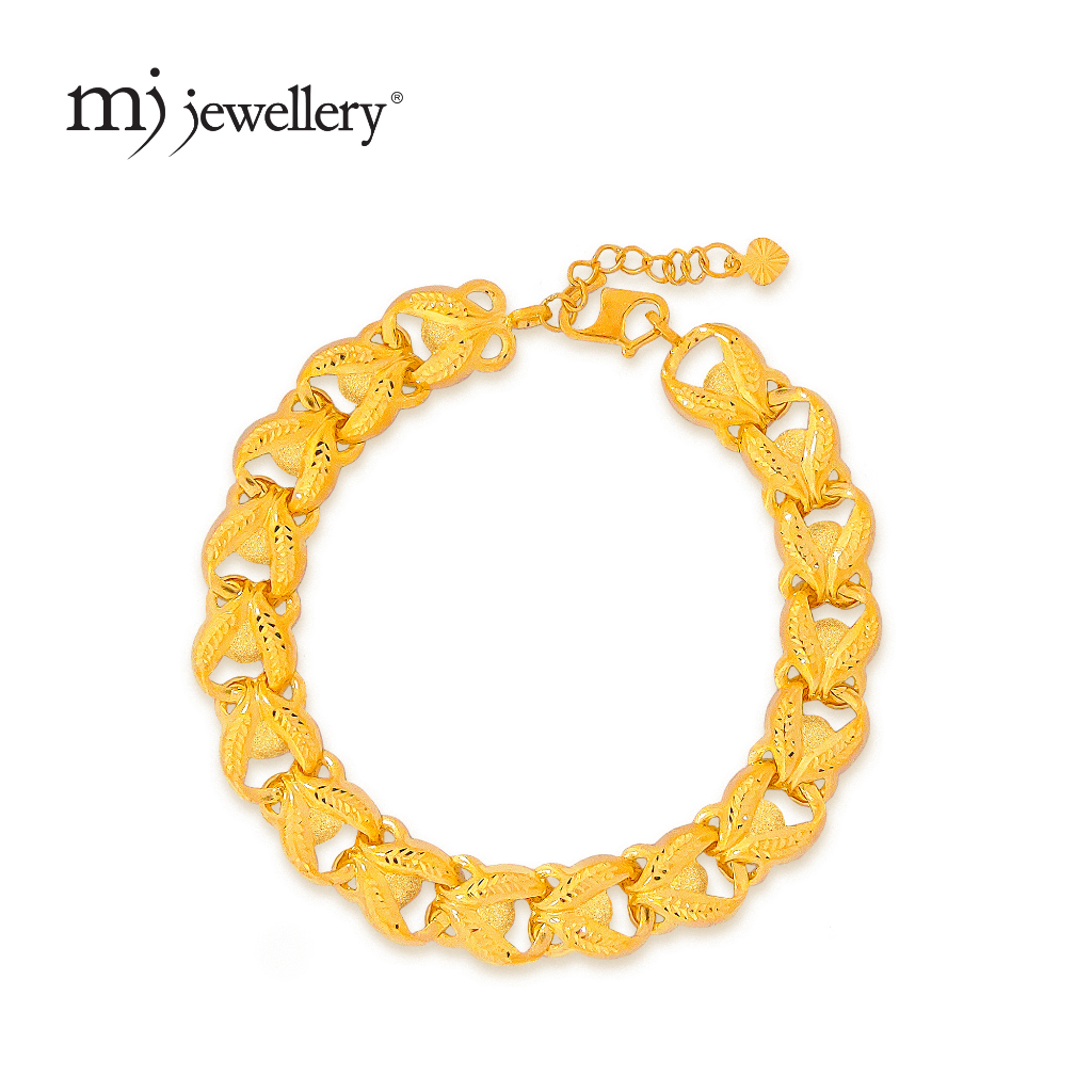 MJ Jewellery 375/9K Gold Vitara Bracelet T60 | Shopee Malaysia