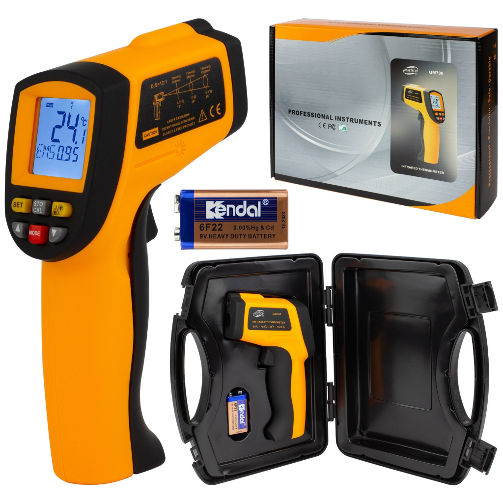 MKR Benetech GM700 Digital Portable Infrared Thermometer with Laser ...