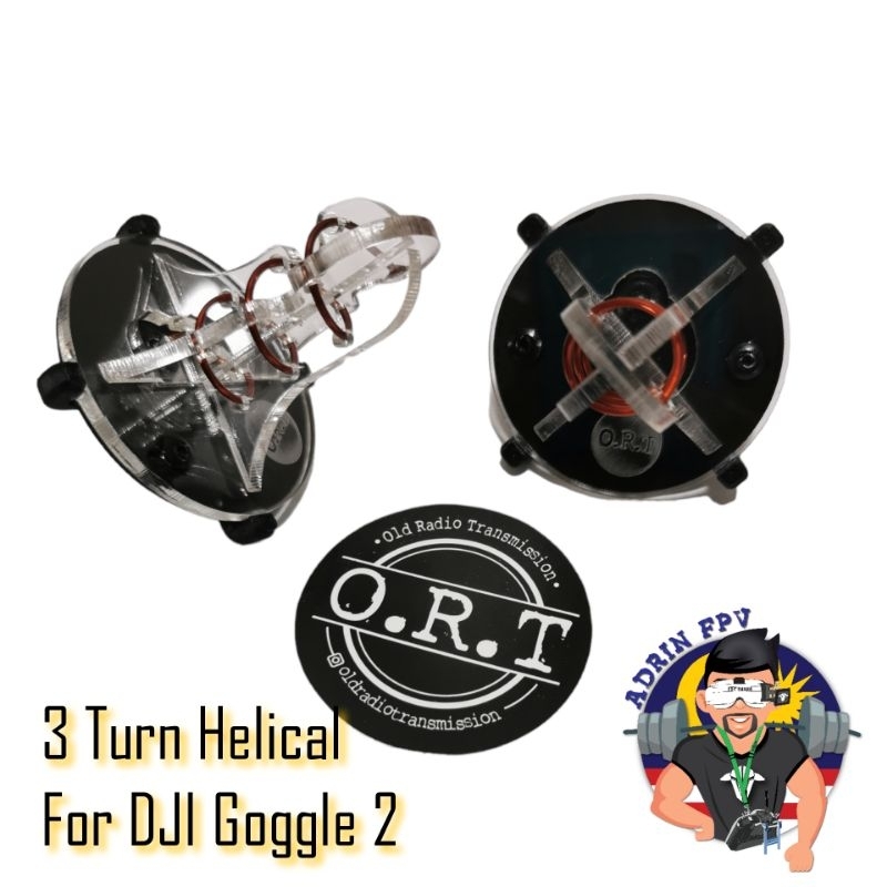 ORT Helical 3 Turn for DJI Goggles 2 Long Range FPV Drone Goggle 2 ...