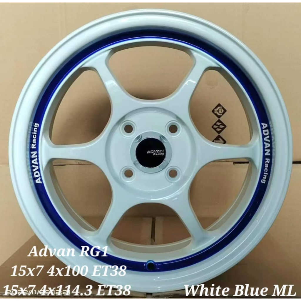 AOW design wheel Advan RG1 auto option design 15inch 16inch light weight wheel flowforming ...
