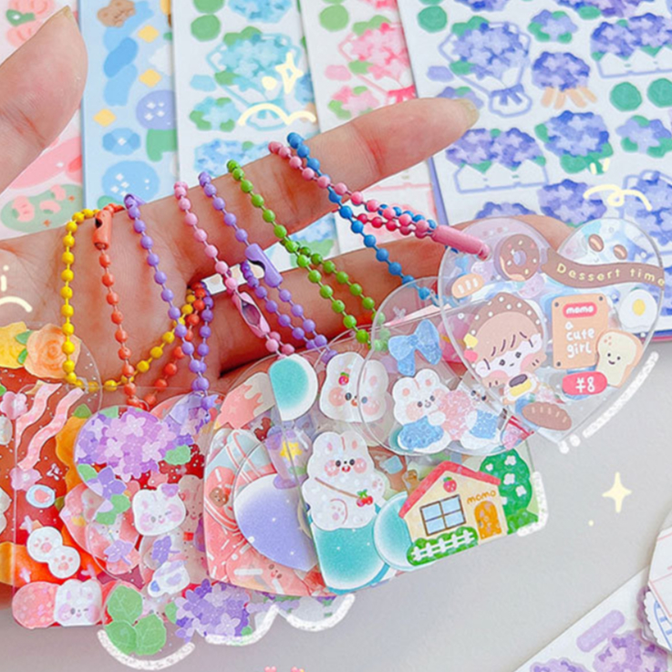 Goo Card DIY 23pcs per Set Cute Keychain Deco Sticker Toys ⁙ Ready ...