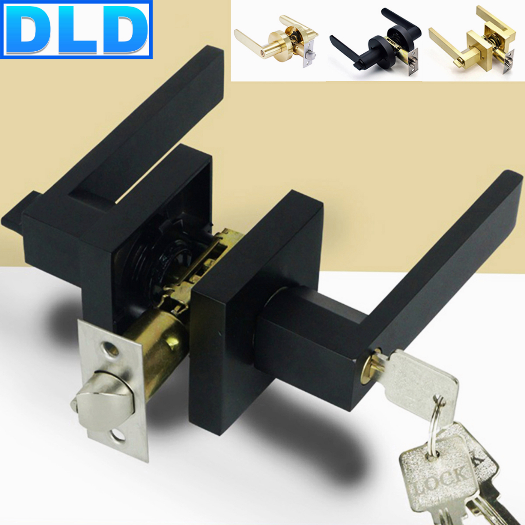 【Buy 1 Get 1】Door Lock Set Tombol Pintu Bilik Tubular Lever Cylindrical ...