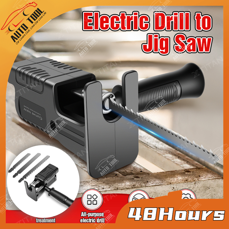 CLC Electric Drill Refitted Into Reciprocating Saw Conversion Head+3 ...