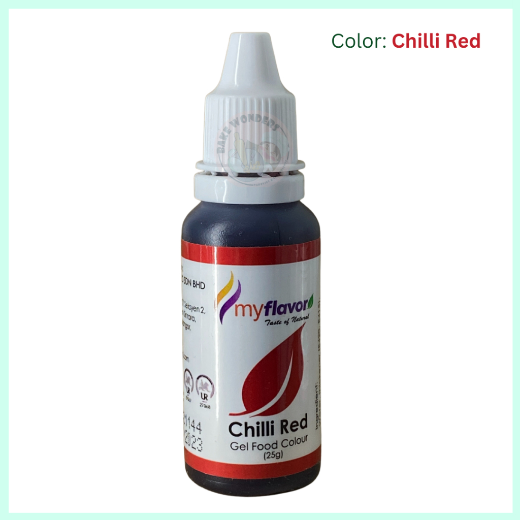 Myflavor Gel Food Colour/Pewarna Gel Makanan/Food colouring/Edible gel ...