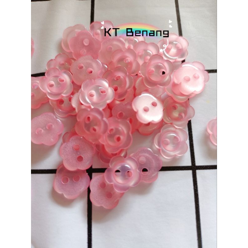 140pcs - MINI Saiz Butang Flower Pattern/Mini Button(11mm) | Shopee ...