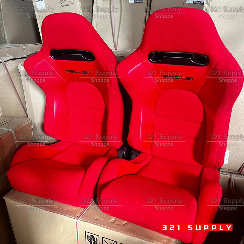 SSCUS SPORT SEAT UNIVERSAL ALL CAR RED E8 ( Siap Tapak ) | Shopee Malaysia