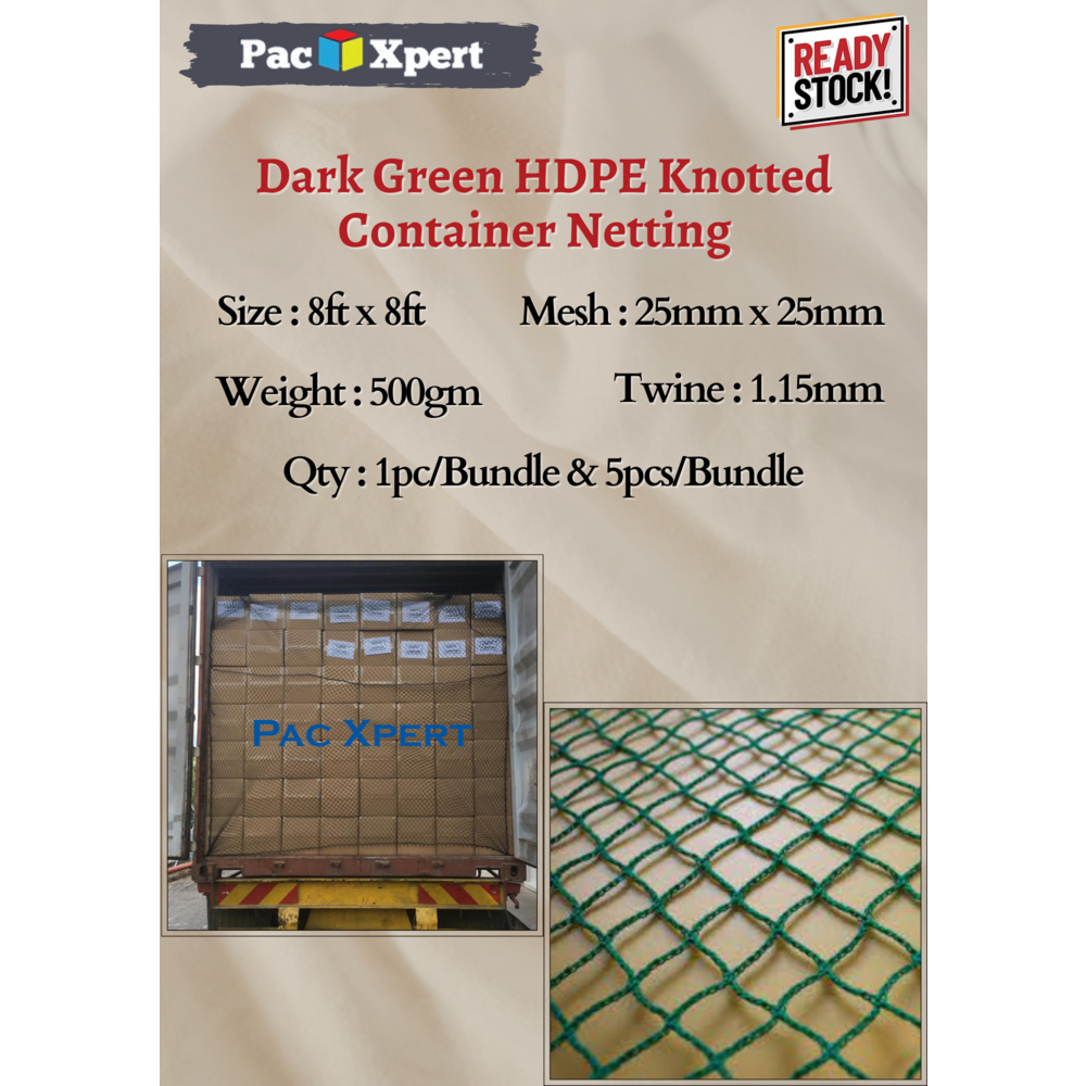 1pc & 5pcs Container Netting | 8ft x 8ft Cargo Protection Net | Safety Net Container | Container ...