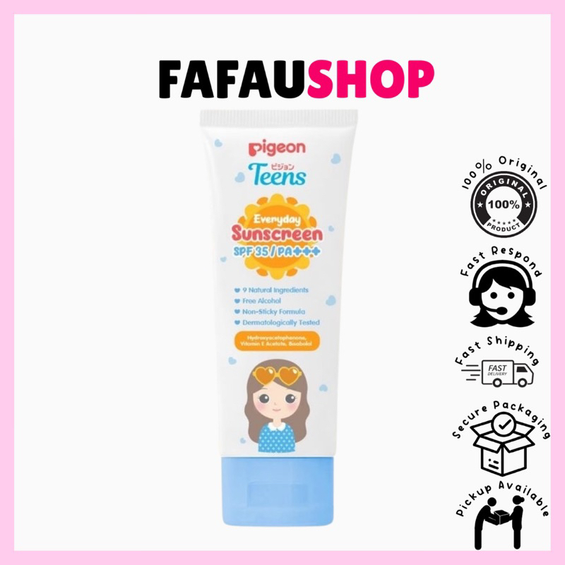 ⭐️Ready Stock⭐️ Pigeon Teens Everyday Sunscreen SPF35 PA+++ 30ml/60ml ...