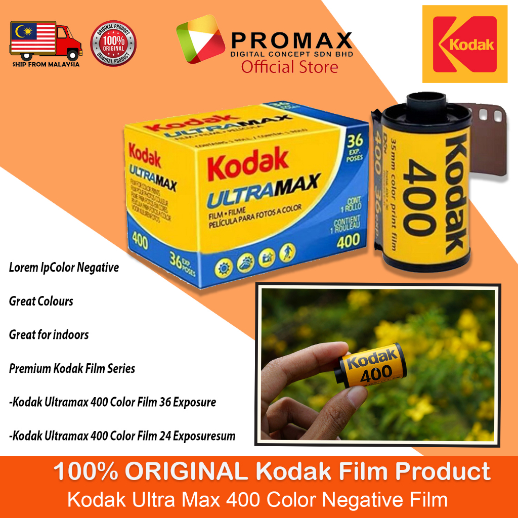 Kodak Ultramax 400 35mm Colour Film (Original Kodak Film) | Shopee Malaysia