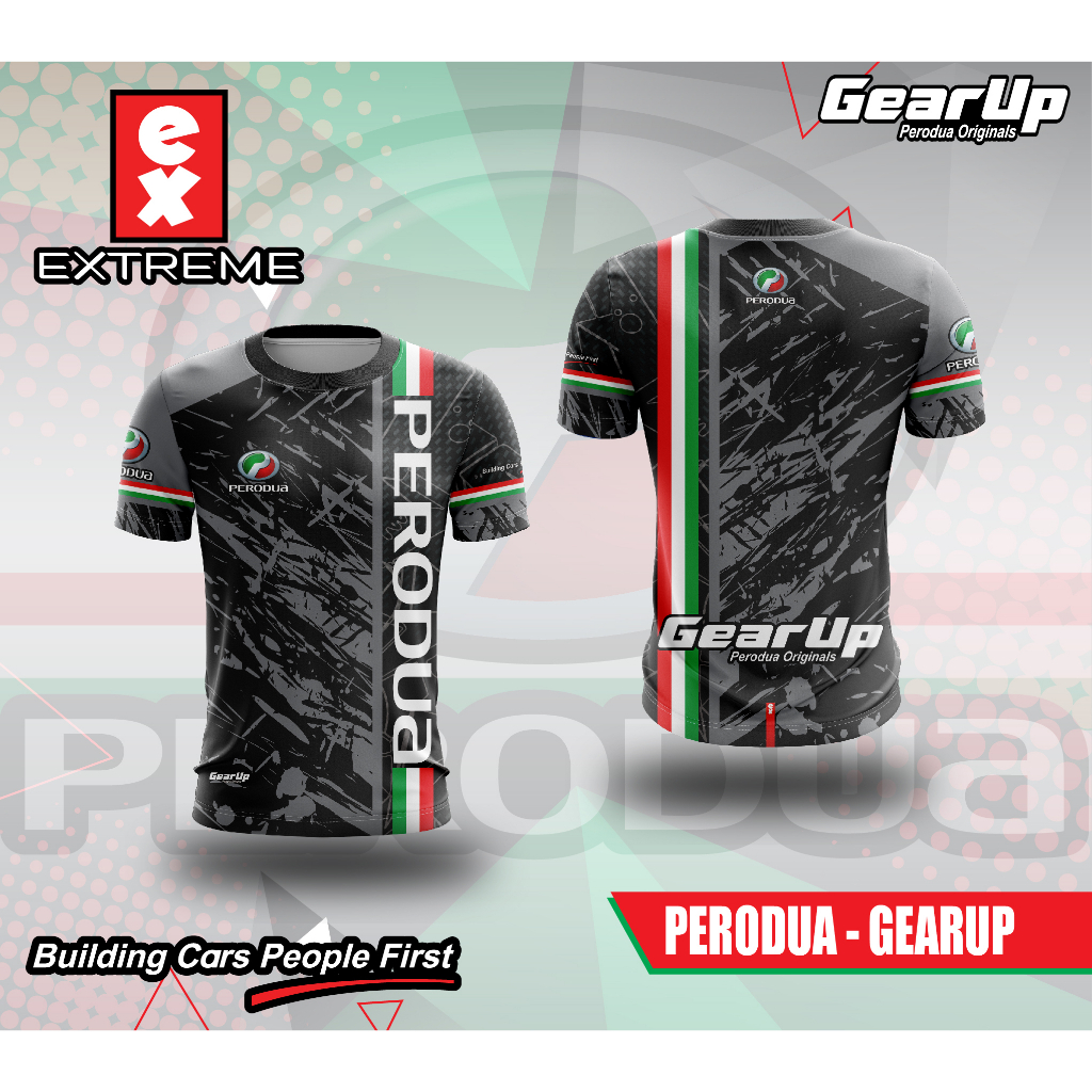 Perodua Gear Up Malaysia Design Sublimation Jersey | Shopee Malaysia
