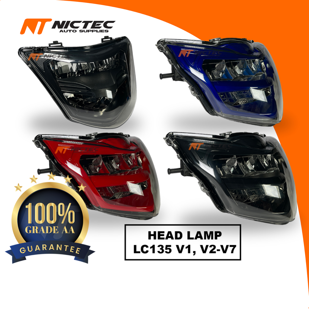 HEAD LAMP LC135 V1 V2 V3 V4 V5 V6 V7 LAMPU DEPAN LED QUALITY PREMIUM AAA | Shopee Malaysia