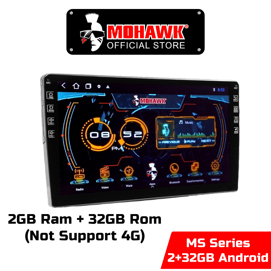 Mohawk MS Series 2 + 32GB (No 4G) QLED Car Android Player Plug n Play ...
