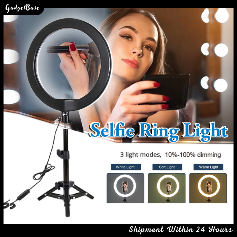 3D LED Selfie Ring Light For Live Streaming Shooting Tiktok 10 Inches ...