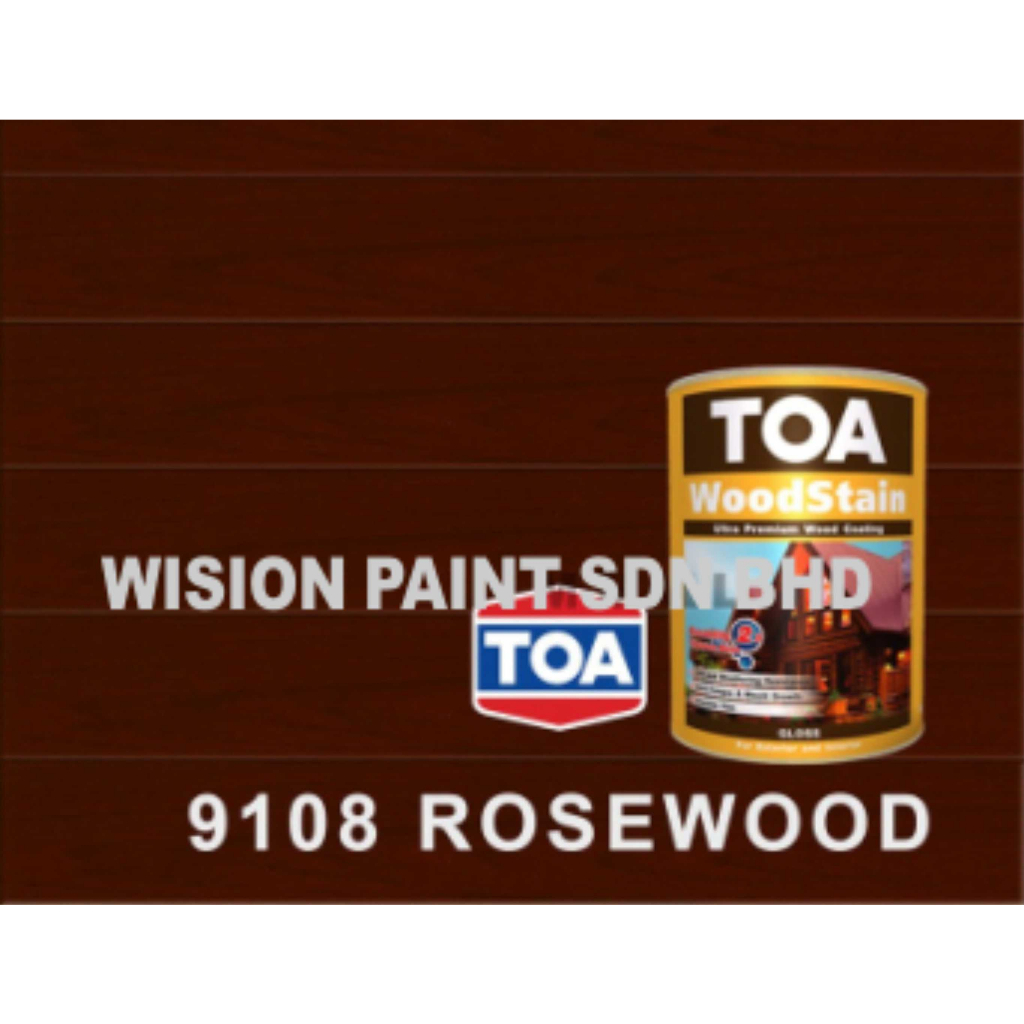 ( GLOSS ) TOA Woodstain Paint ( 1L ) VARNISH Interior & Exterior Wood ...