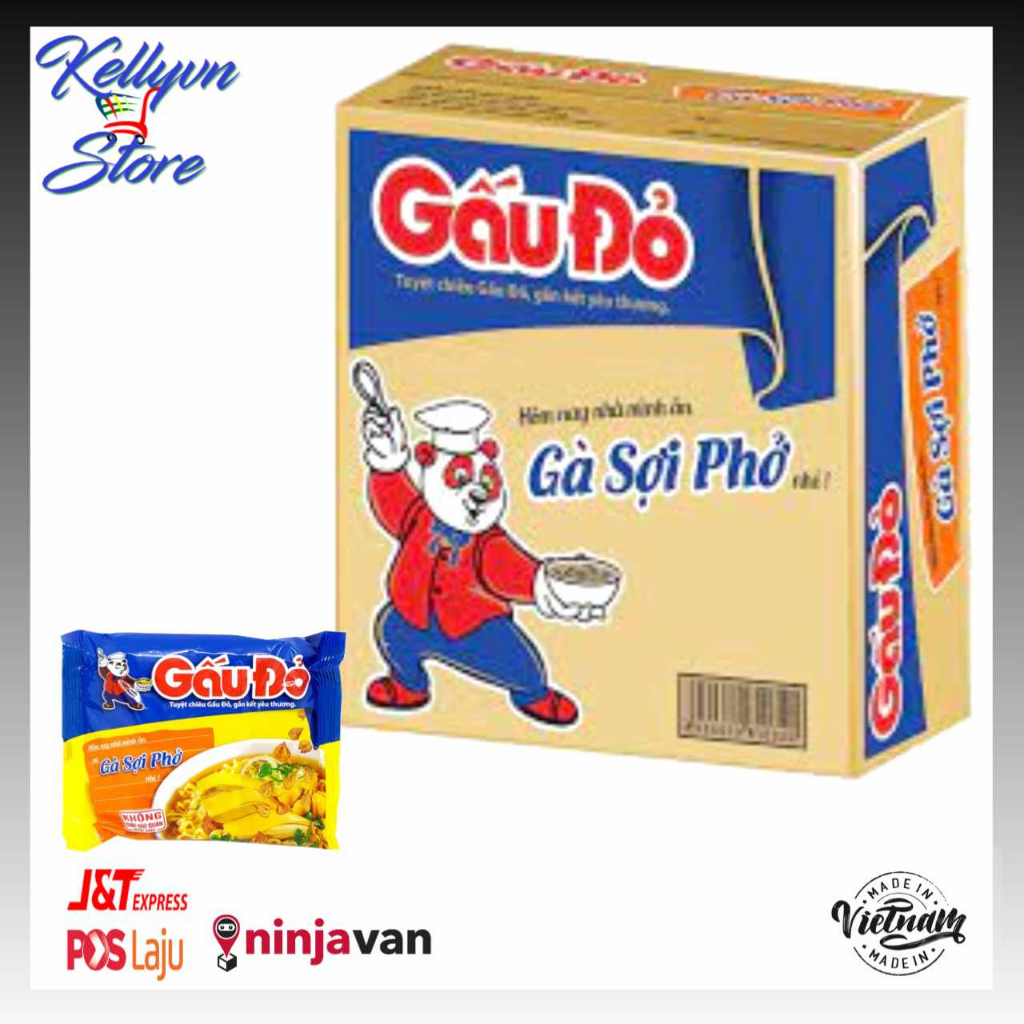 [Halal]Gau Do Instant Chicken Thick Noodle/Gau Do Ga Soi Pho/ Gau Do ...